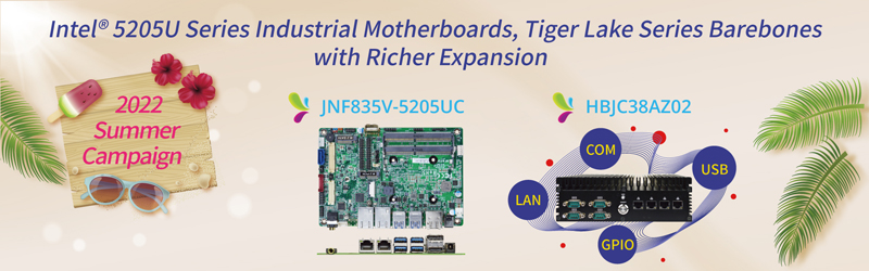 Jetway Summer Campaign – Intel® 5205U Series Industrial Motherboards ...
